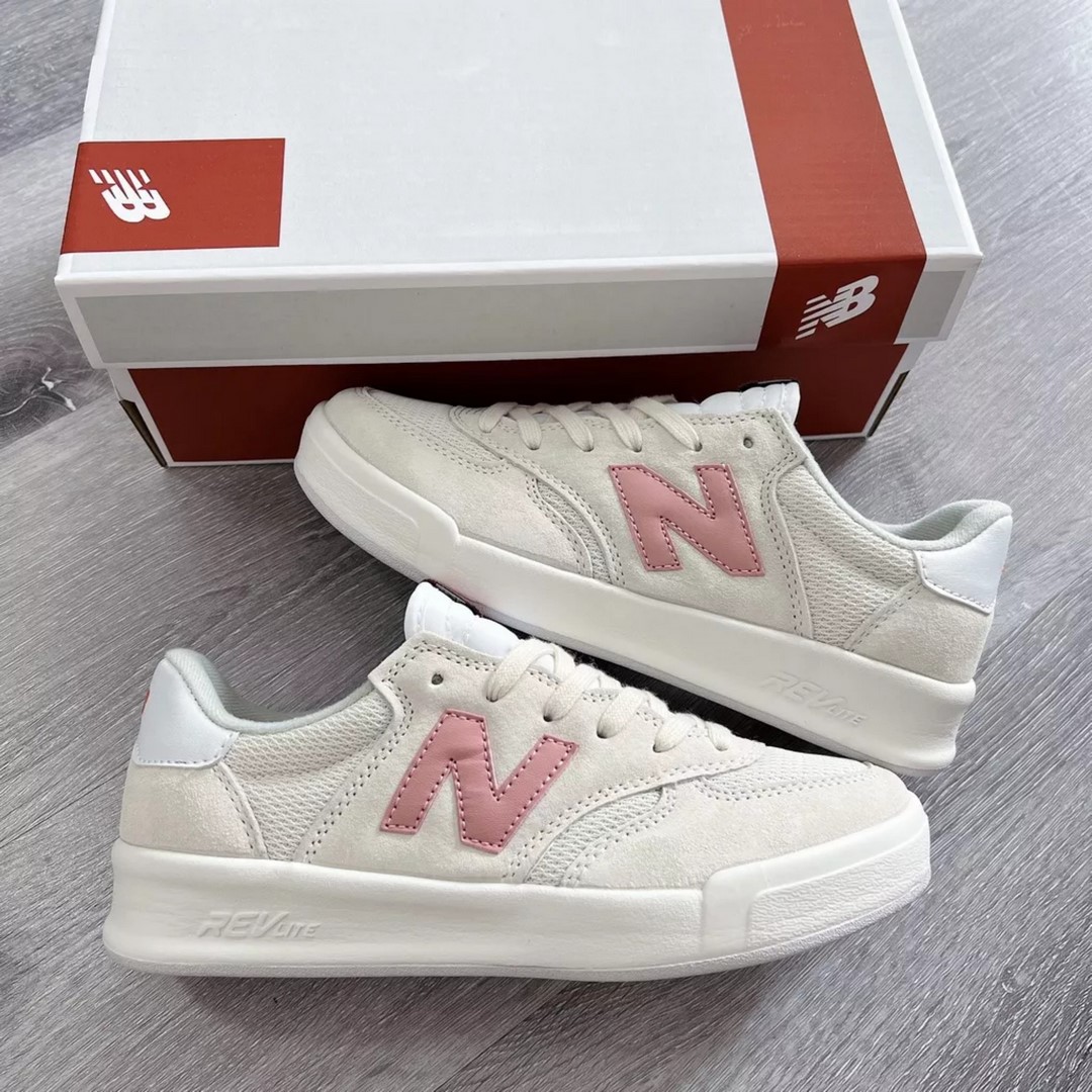 Giày Newbalence 300 Hồng Siêu Cấp - Xám Sneaker | Giày Sneaker Rep 1:1